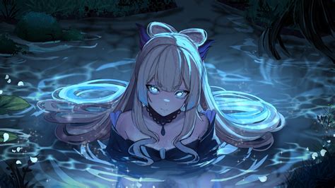 Sangonomiya Kokomi Genshin Impact Drawn By Lividyblue Danbooru