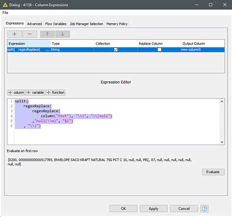 Cell Splitter Vs Column Expressions Split Collection X List