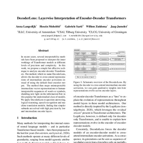 Decoderlens Layerwise Interpretation Of Encoder Decoder Transformers