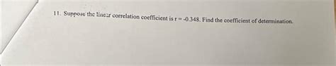 Solved Suppose The Linear Correlation Coefficient Is R Chegg