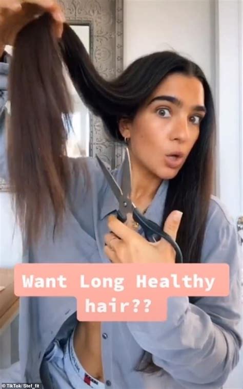 Woman Reveals How To Trim Split Ends In THREE Simple Steps