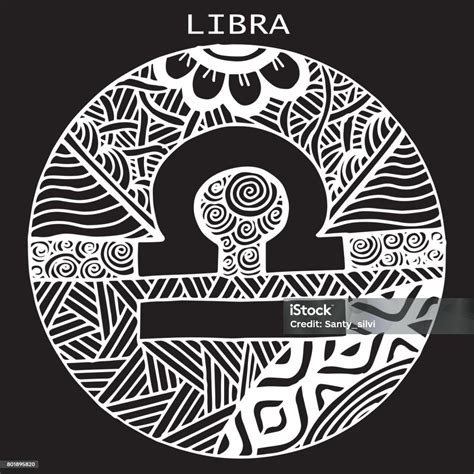 천칭 자리 조디악 가입을 위한 장식 아이콘입니다 일러스트 그래픽 티셔츠 엽서 기호 상징 T셔츠 0명에 대한 스톡 벡터 아트 및