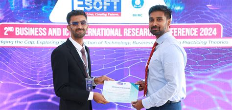 Highlights From The 2nd Business And Ict International Research Conference 2024 Esoft Metro Campus