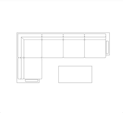 L Shape Sofa Side View Cad Block Infoupdate Org
