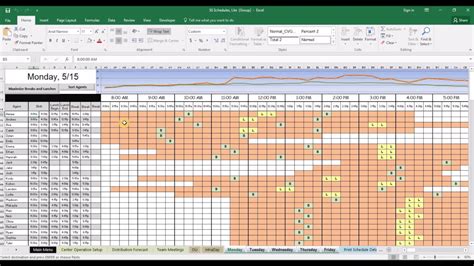 On Call Schedule Template Excel