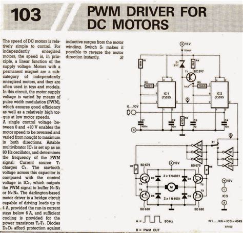 pwm motor speed controller circuit