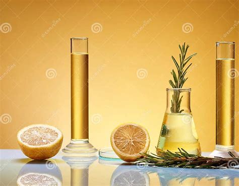 Background For Biological Experiment Presentation Lemon Extract And