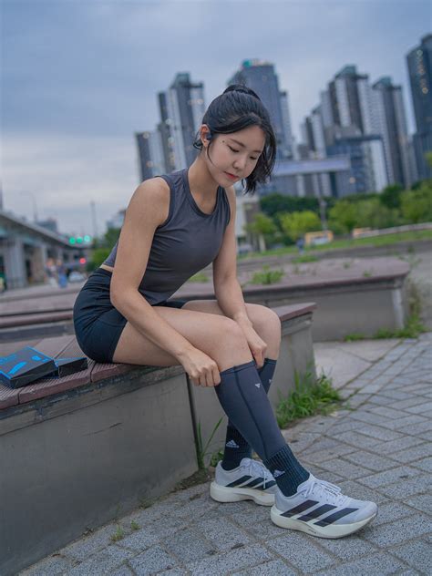 송예진 달쏭ᕕ ᐛ ᕗ 협찬 Gripiteverybody 종아리를 위한 러닝 퍼포먼스 슬리브 Gripit 카프 슬리브 최근 매주 인터벌 페이싱 트레일러닝으로
