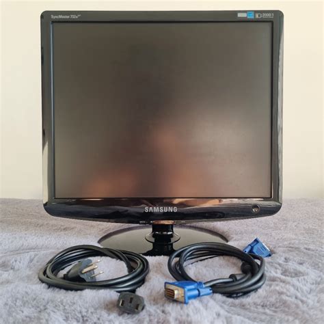 Monitor Lcd 17” 43 Samsung Syncmaster 732n Plus Cabo Vga Cabo De Força Shopee Brasil