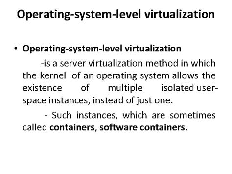 VIRTUALIZATION Implementation Levels Of Virtualization Technology Benefits The