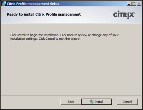 Install And Configure Profile Management For Citrix Xenapp 65 Virtually Impossible