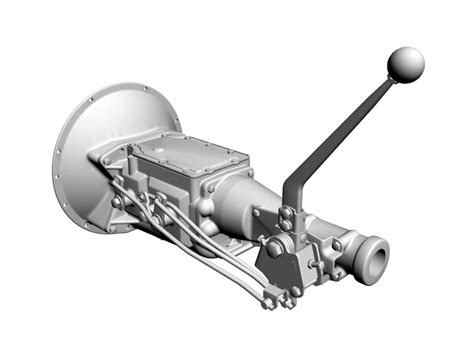 Ford 4 Speed Toploader Transmission And Shifter 3d Model Flatpyramid