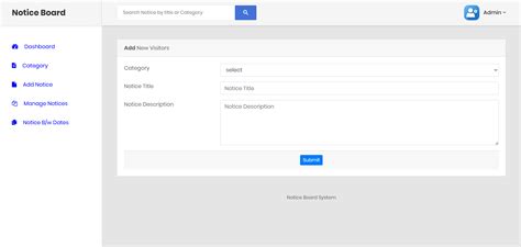 Notice Board System Management Project Using Php And Mysql Phpgurukul