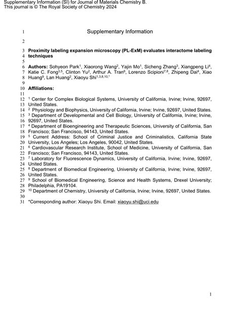 Pdf Proximity Labeling Expansion Microscopy Pl Exm Evaluates Interactome Labeling Techniques