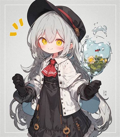 捞金鱼插画师雨夏的ai绘图（女孩）插画图片 Bobopic