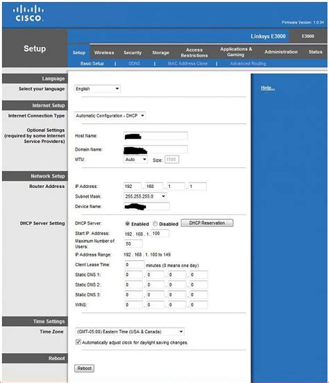 assigning static ip address on linksys e3000 router solved windows 7