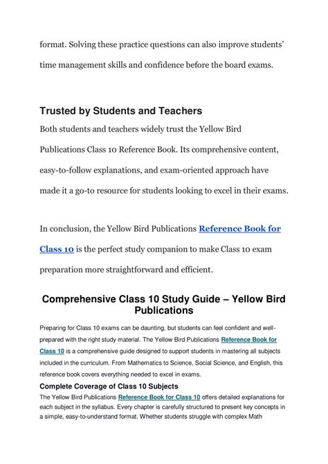 Ppt Reference Book For Class 10 Powerpoint Presentation Free