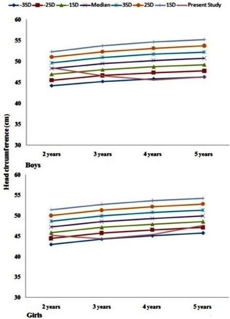 Age Sex Specific Mean HC Comparison With The WHO 2007 Reference Download Scientific Diagram