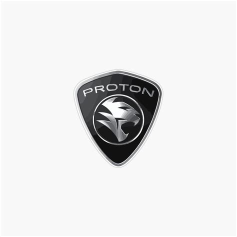Onim Proton Power Black Proton Car Badge Sticker