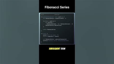 Fibonacci Series In Kotlin Programming Coading Viral Kotlin Youtube