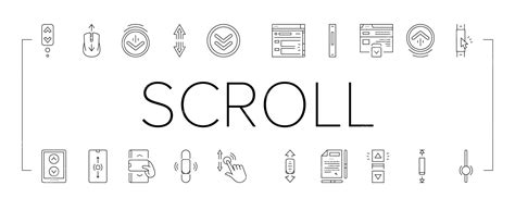 Premium Vector Scroll Computer Mouse Cursor Icons Set Vector