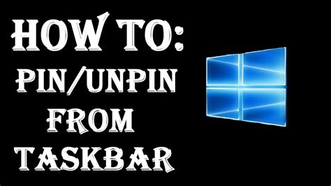How To Add And Remove Program Icons From Taskbar Pinunpin Windows Images