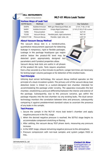 Hst 01 Heat Seal Tester Precision Testing For Astm F2029 16 Standards Pdf