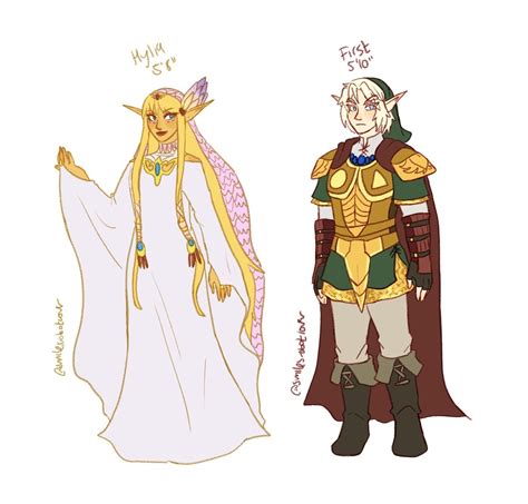 Hylia And First As Shown In The Beginning Of The Comic Keep In Mind