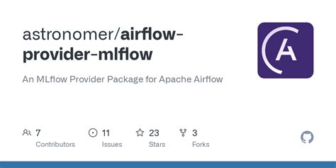 github astronomer airflow provider mlflow an mlflow provider package