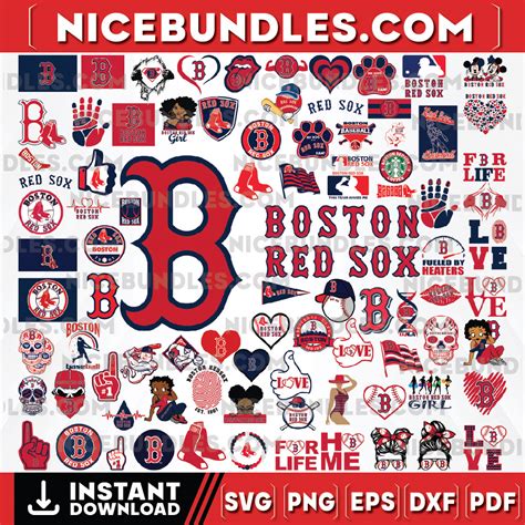 89 Files Boston Red Sox Team Bundles Svg Boston Red Sox Svg Inspire