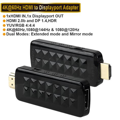 HDMI To DisplayPort Adapter LUOM K K Gold Plated HDMI Male To Displayport DP Female