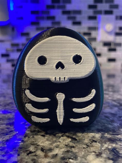 Stix The Skeleton 3d Printed Squishmallow Figurine Etsy