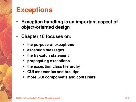 Chapter 10 Exceptions Ppt Download