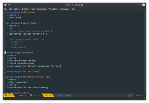 How Do I Get An Amazing Modeline Like This In Spaceline I Cannot Find A Good Configuration