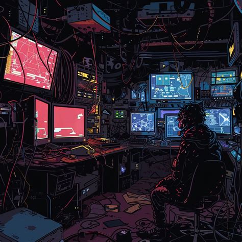 Gritty Cyberpunk Pixel Art Of A Pixel Art Pxlart