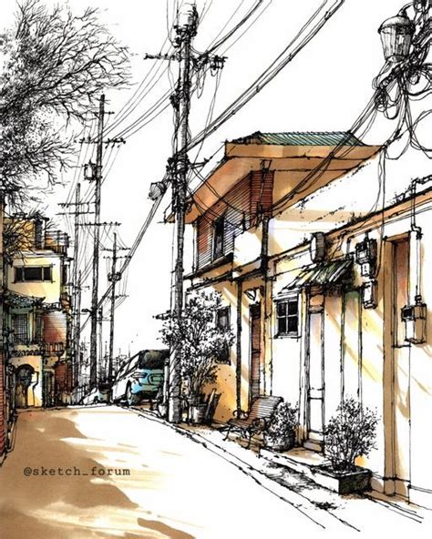 박광희 On Instagram ㆍ ㆍ 어느 북촌길 ㆍ ㆍ ㆍ ㆍ ㆍ ㆍ 감성스케치스튜디오 개인레슨 스케치포럼