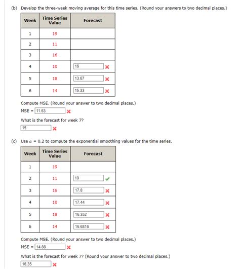 Solved Consider The Following Time Series Datab Develop