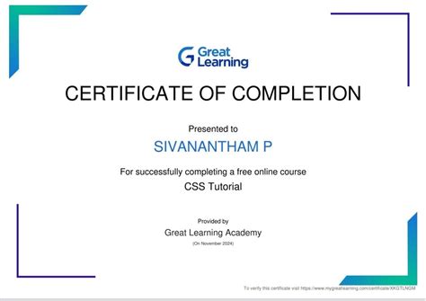 Css Webdevelopment Learning Sivanantham P