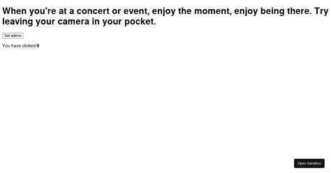 react first app codesandbox