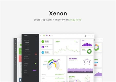 Xenon Bootstrap Admin Theme With Angularjs Template Site Admin