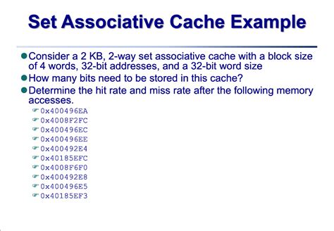 Solved Set Associative Cache Example Consider A KB Chegg