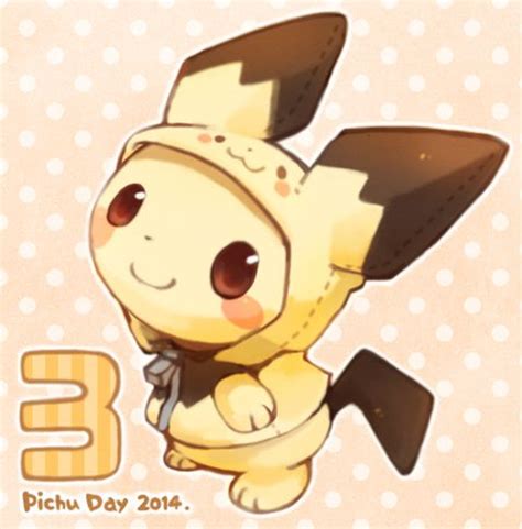 ピチューの日まであと3日 ピチュー かわいい ポケモン 可愛い イラスト ポケモン かわいい