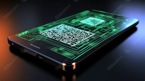 Qr Code Scanning By Smartphone In 3d Powerpoint Background For Free