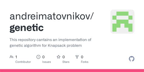 Github Andreimatovnikovgenetic This Repository Cantains An Implementation Of Genetic