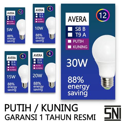Jual Lampu Bohlam Led Watt Watt Watt Watt Watt Putih Kuning Bulb E Shopee