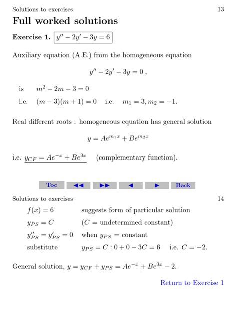 Examples For Non Homogenous De Pdf Numerical Analysis Differential Calculus