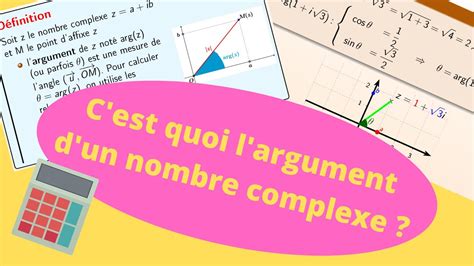 Cest Quoi Largument Dun Nombre Complexe Youtube