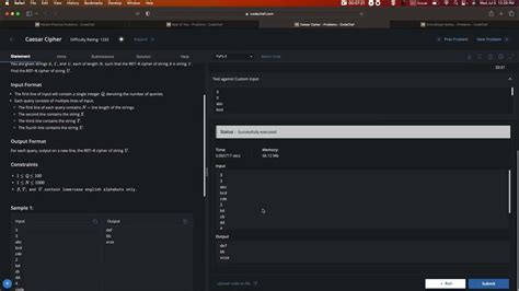 Codechef Starters 97 Practice Problems Rip2000 Dicegame2 Caesar Smiley Youtube