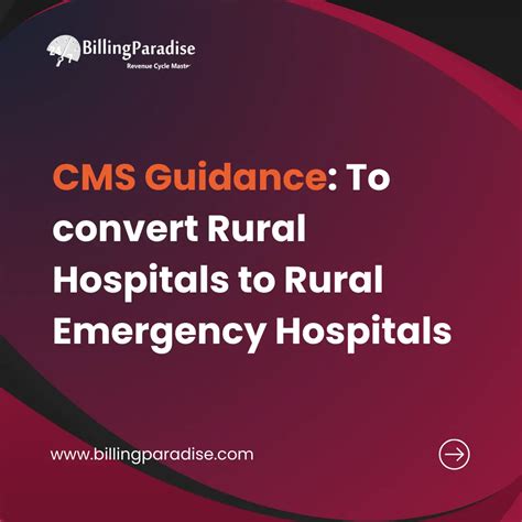 Cms Guideline For Rural Hospital Be Rural Emergency Hospital