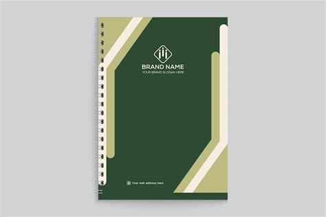 Premium Vector Elegant Notebook Cover Template